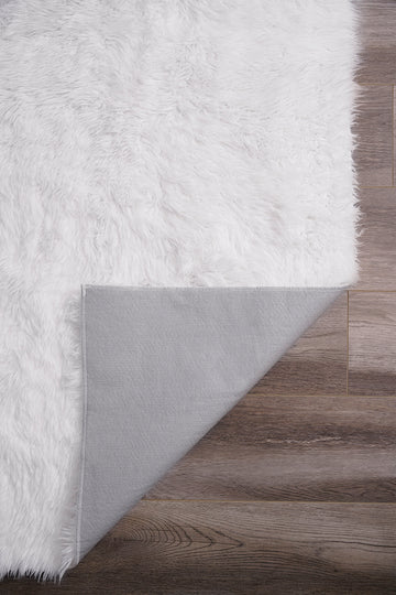 White Washable Shag Rug – My Magic Carpet | Washable Rugs