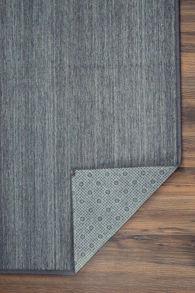 Solid Grey Washable Rug – My Magic Carpet | Washable Rugs